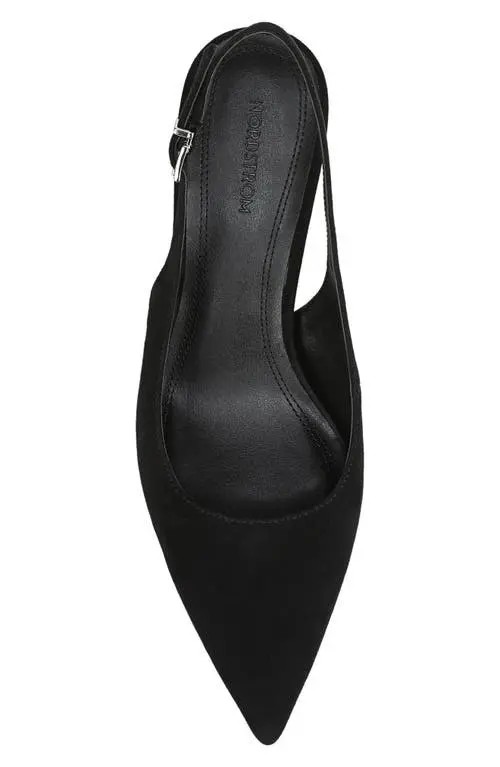 Nordstrom Liza Pointed Toe Pump - Black Suede