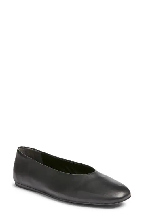 Nordstrom Maddox Leather Ballet Flats - Black