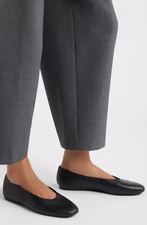 Nordstrom Maddox Leather Ballet Flats - Black