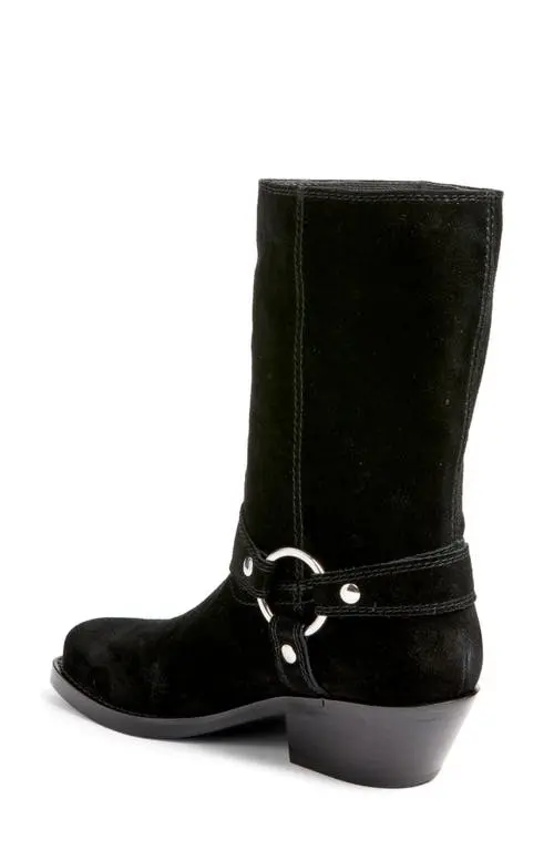 Nordstrom Motobella Moto Boots - Black Suede