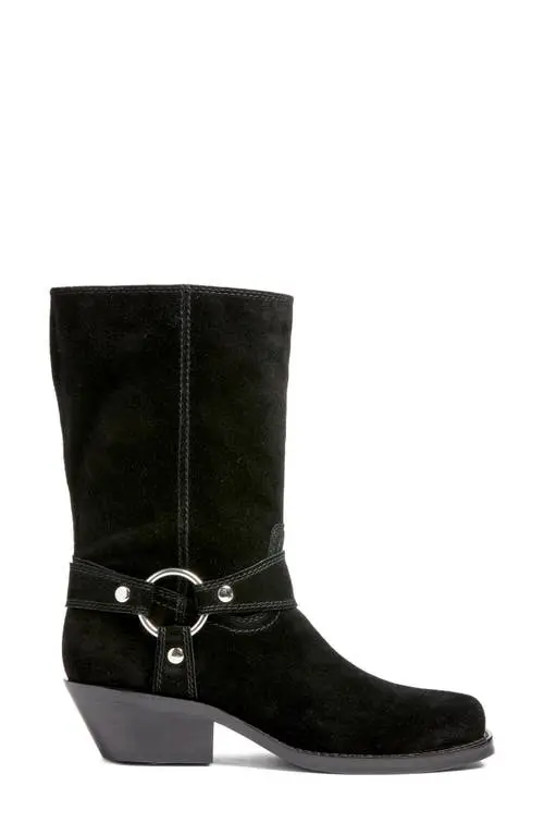 Nordstrom Motobella Moto Boots - Black Suede