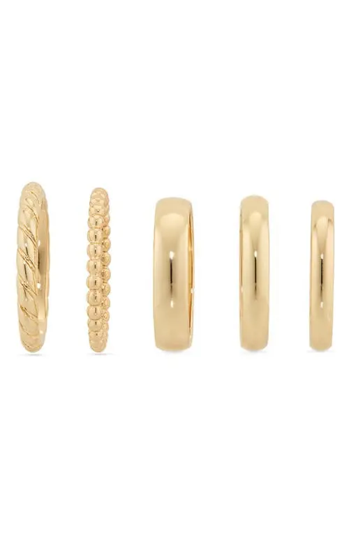 Nordstrom Set Of Five Assorted Stacking Rings