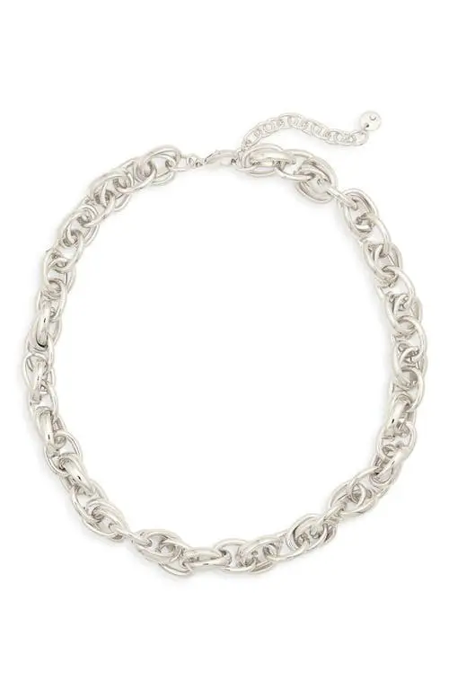 Nordstrom Interlocking Chunky Chain Necklace - Silver