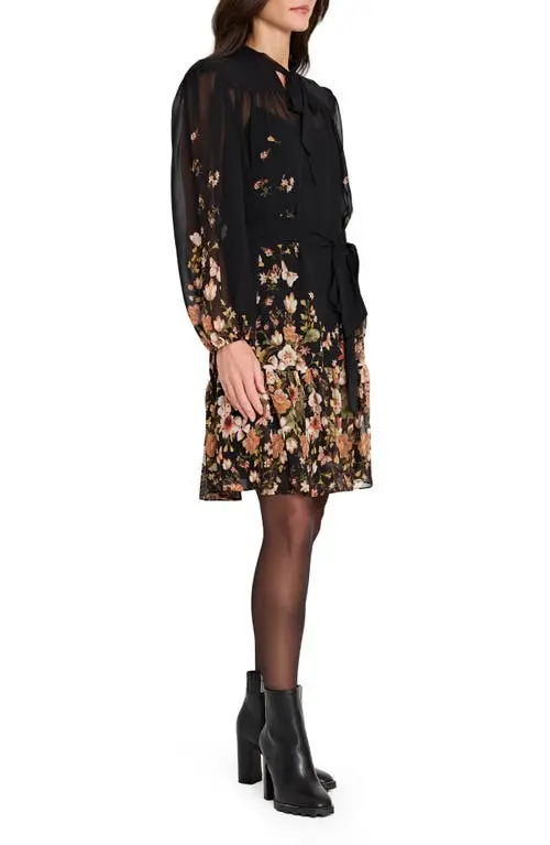 dress bead Samira Long Sleeve Beaded Dress