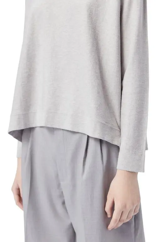 Gobi Cashmere Boatneck Sweater In Cotton, Silk, And Cashmere Blend - Wind Chime