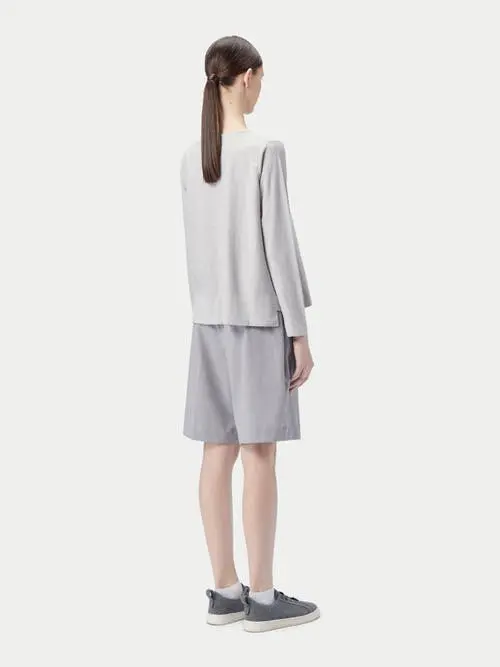 Gobi Cashmere Boatneck Cotton Silk Cashmere Blend Sweater - Wind Chime
