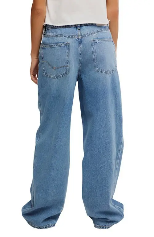 Free People Nia Exposed Button Wide Leg Jeans - Friday