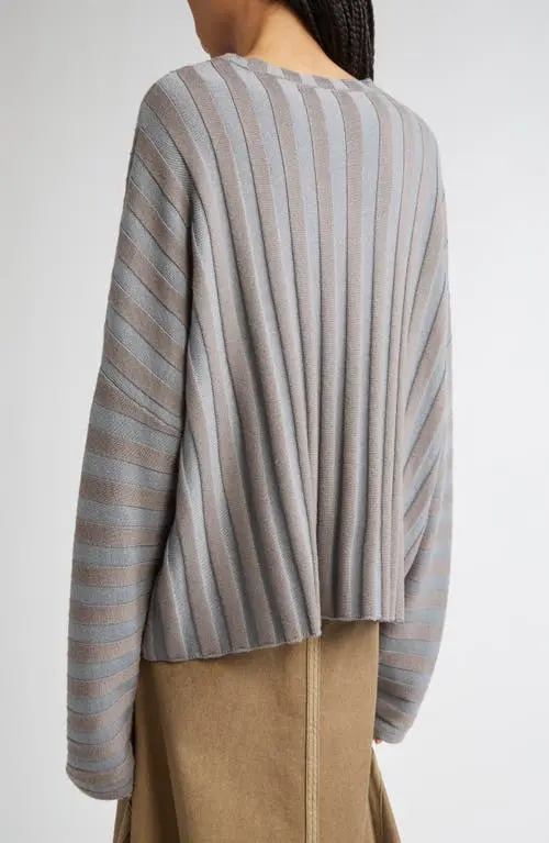Eckhaus Latta Gender Inclusive Keyboard Stripe Merino Wool Sweater
