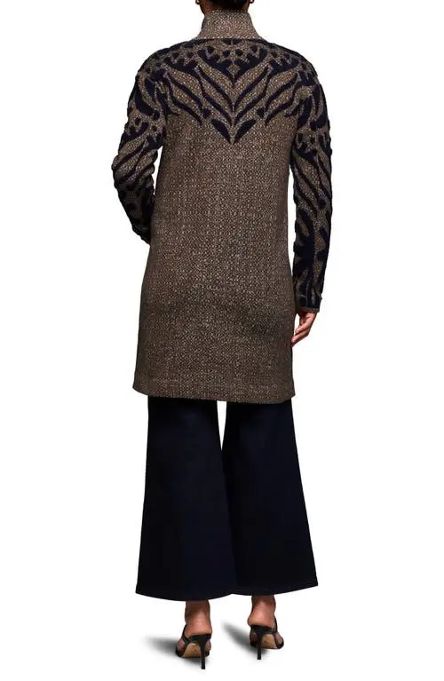 NIC+ZOE Tufted Detail Double Knit Coat