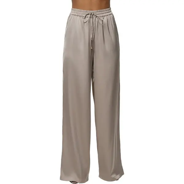 JLUXLABEL Sunny Day Wide-leg Pants - Beige