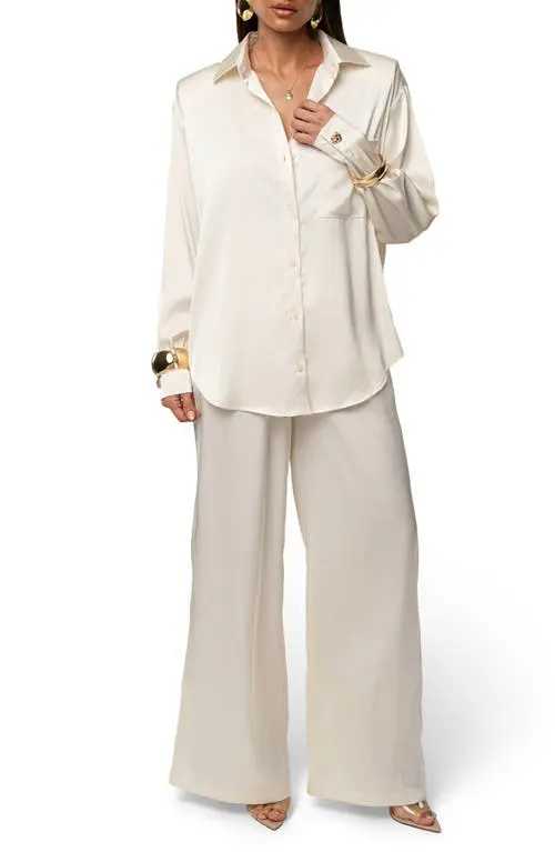 JLUXLABEL Sunny Day Wide-leg Pants - Ivory