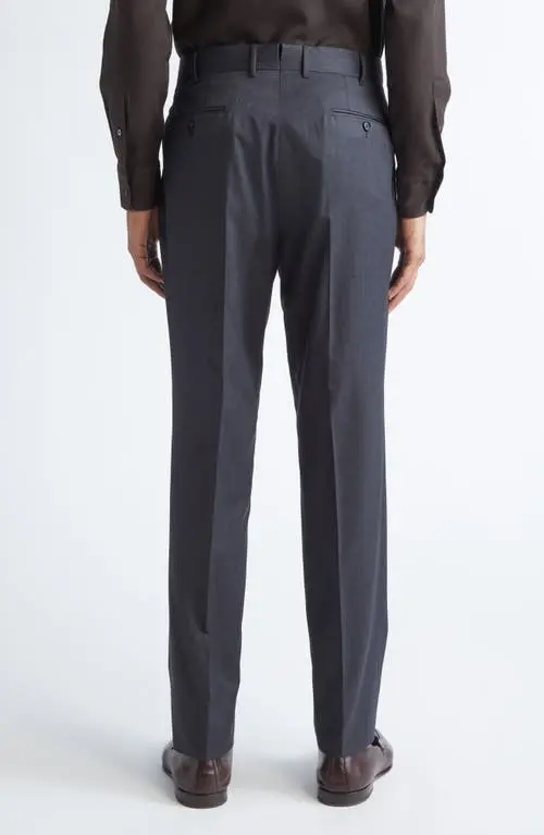 Zegna Centoventimila Wool Trousers - Dark Grey