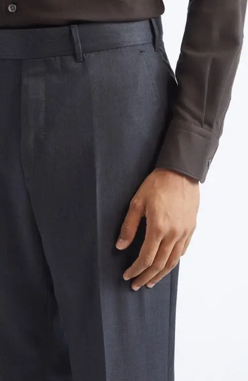 Zegna Centoventimila Wool Trousers - Dark Grey
