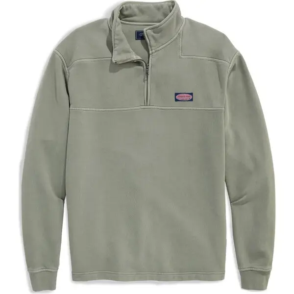 Vineyard Vines Quarter-zip Stand Collar Pullover - Dune Grass