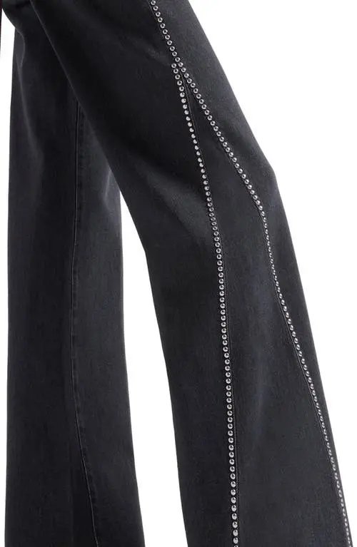7 For All Mankind Lotta Seamed Patch Pocket Wide Leg Jeans