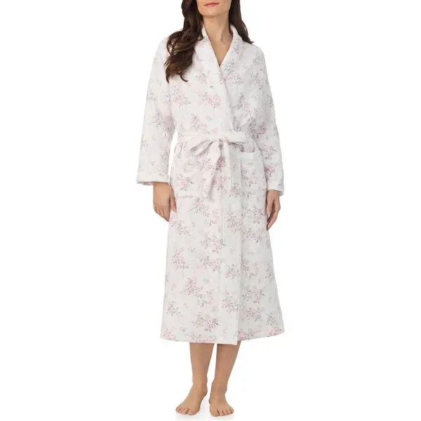 Eileen West Quilted Ballet Robe - Rosebud Print