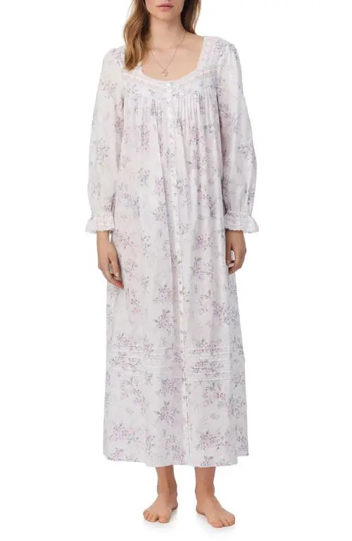Eileen West Long Sleeve Cotton Lawn Nightgown - Rosbudpt