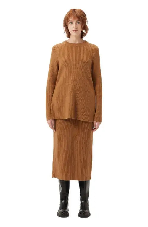 Gobi Cashmere Cashmere Knitted Skirt With Zip