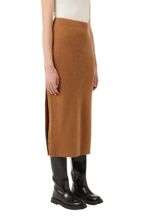 Gobi Cashmere Cashmere Knitted Skirt With Zip