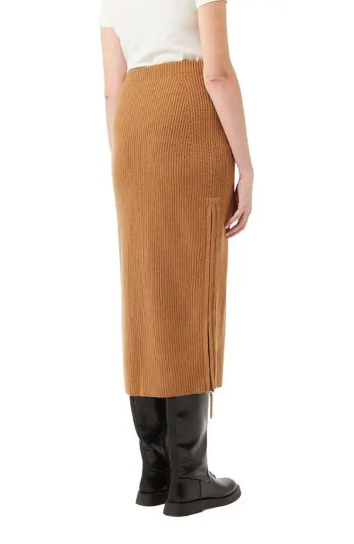 Gobi Cashmere Cashmere Knitted Skirt With Zip