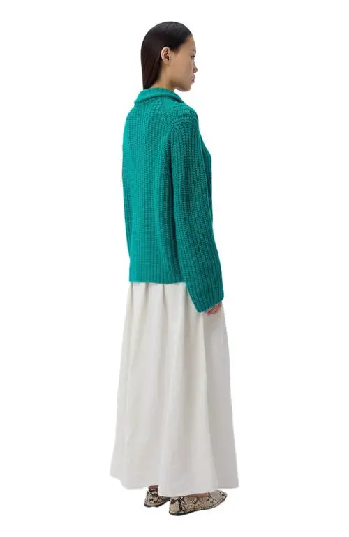 Gobi Cashmere Chunky Cashmere Zip-up Cardigan