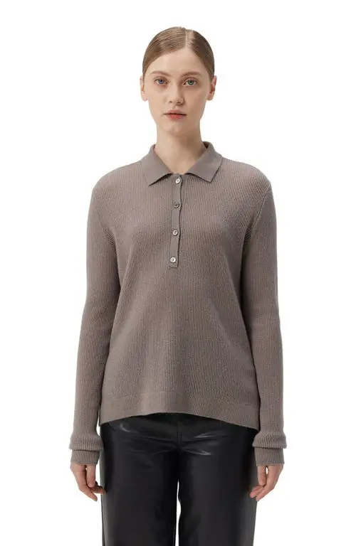 GOBI MONGOLIAN CASHMERE Cashmere Knitted Polo
