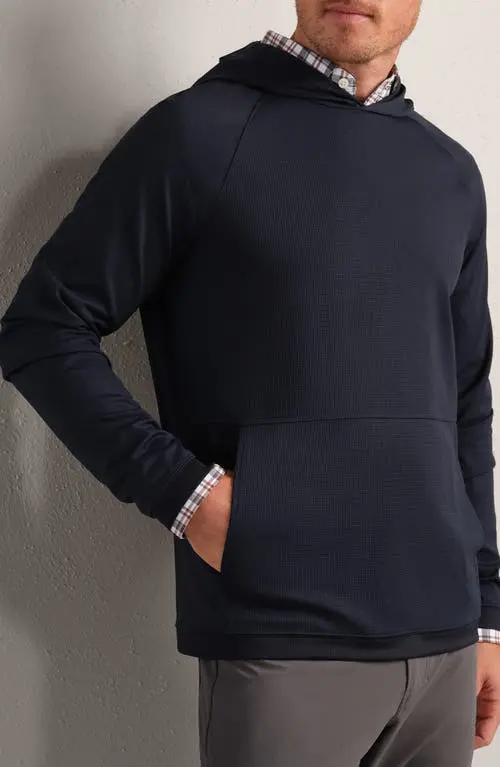 RHONE Waffle Tech Performance Hoodie - True Navy