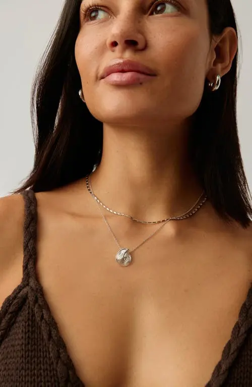 MISSOMA Mini Spiral Pendant Necklace - Silver