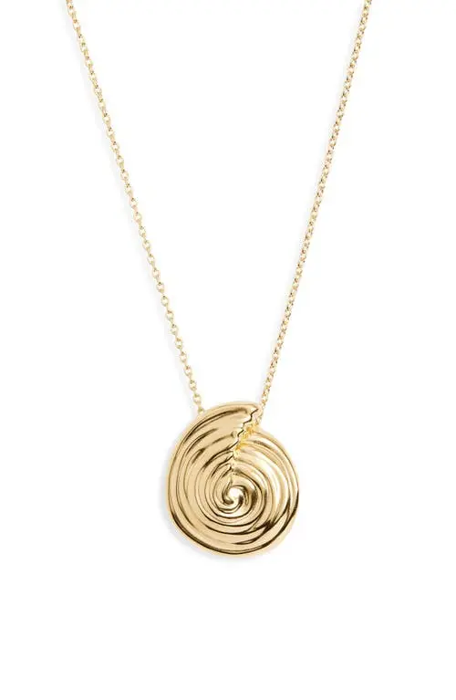 MISSOMA Large Spiral Pendant Necklace - Gold