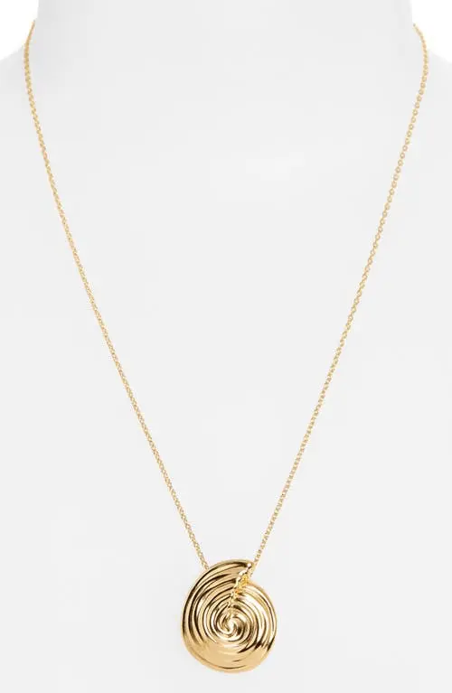 MISSOMA Large Spiral Pendant Necklace - Gold