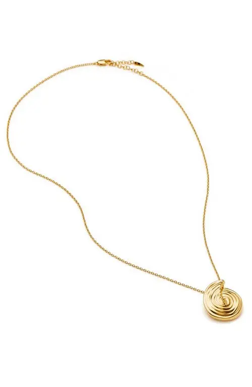 MISSOMA Large Spiral Pendant Necklace - Gold