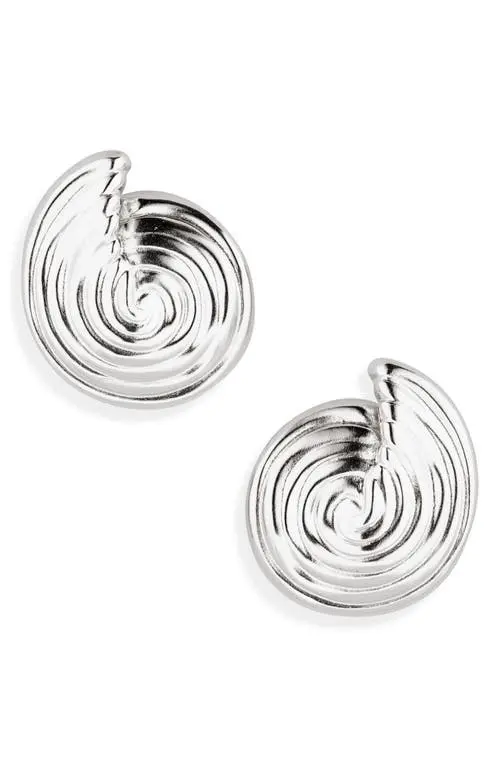 MISSOMA Small Spiral Stud Earrings - Silver