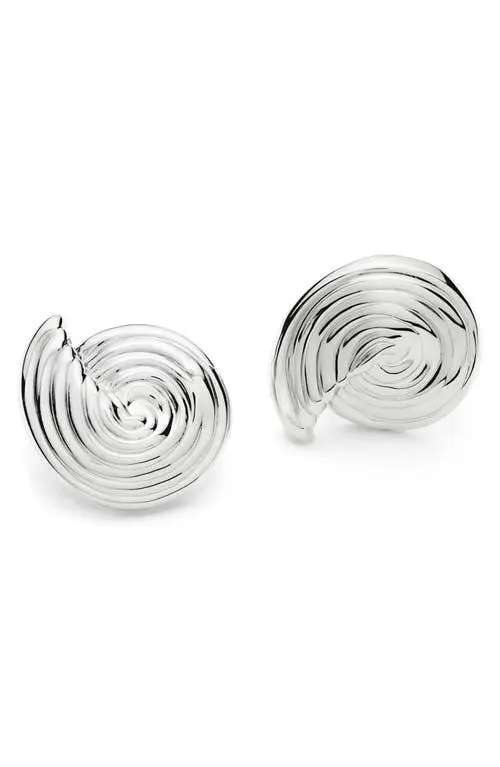 MISSOMA Small Spiral Stud Earrings - Silver