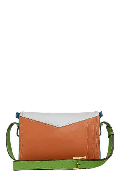 Mcm Diamant 3d Shoulder Bag In Suede And Calf Leather - Multi