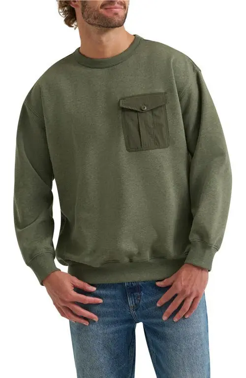 LEEM Chest Pocket Crewneck Sweatshirt