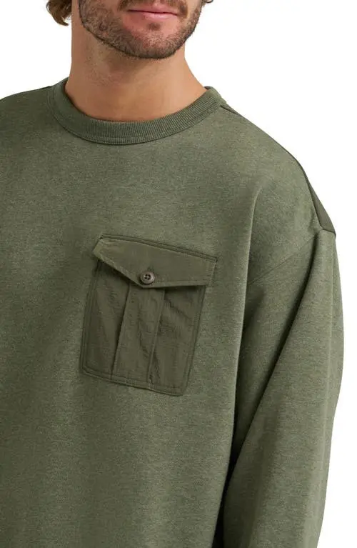 LEEM Chest Pocket Crewneck Sweatshirt