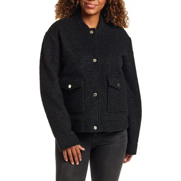 Gallery Bouclé Jacket - Black
