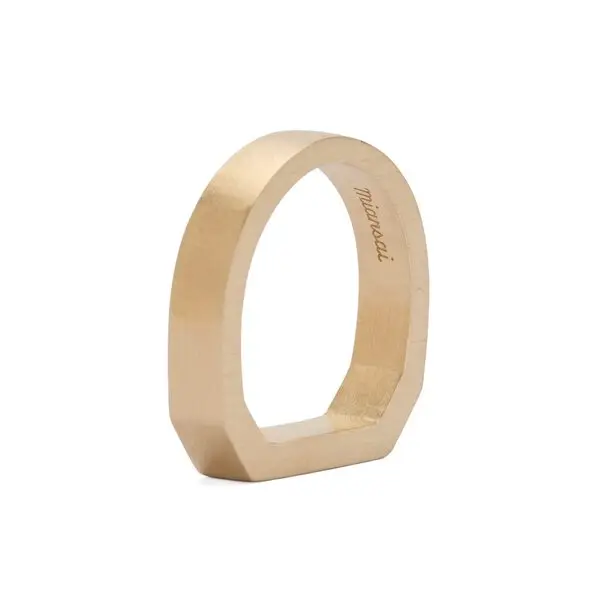 Miansai Hex Plated Ring - Gold