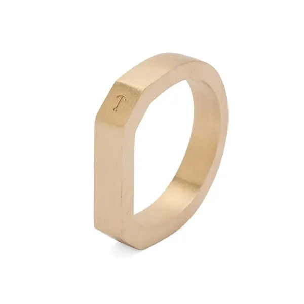 Miansai Hex Plated Ring - Gold