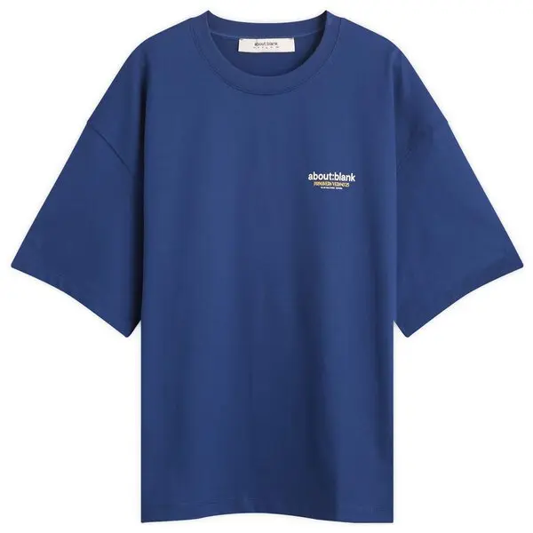 ABOUT:BLANK Tour T-shirt - Estate Blue/yellow/ecru