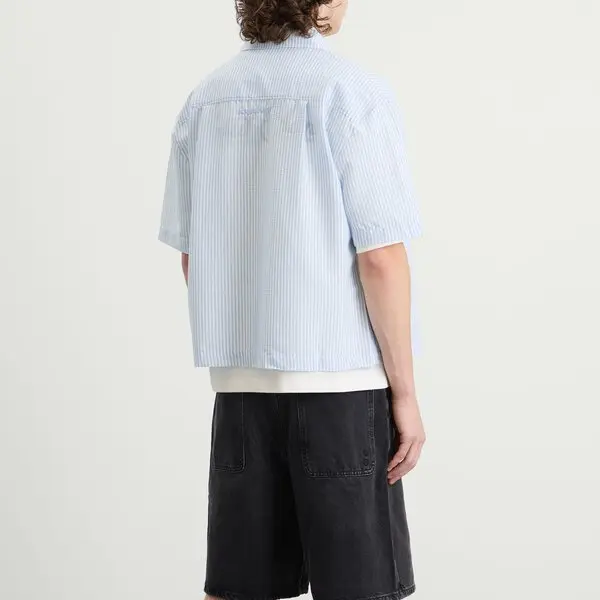 ABOUT:BLANK Stripe Seersucker Vacation Shirt