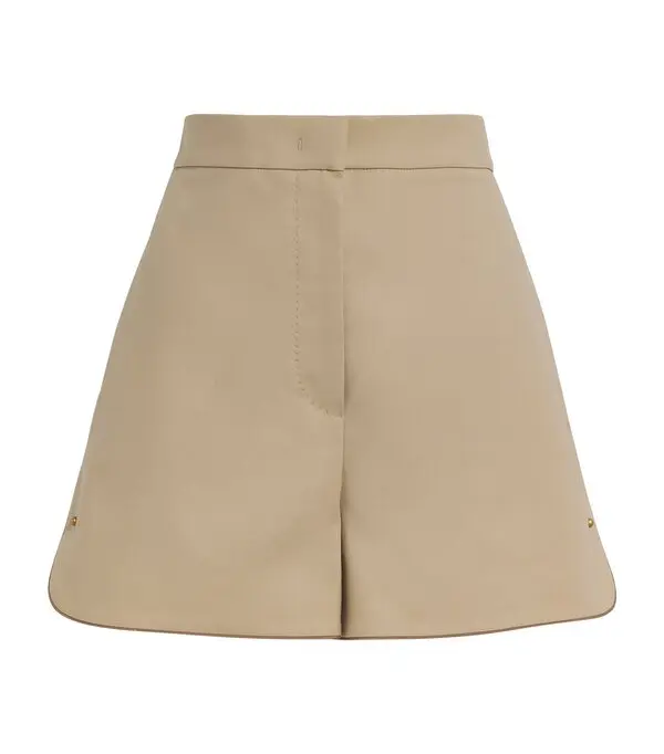 Max Mara High-waist Stretch-cotton Shorts