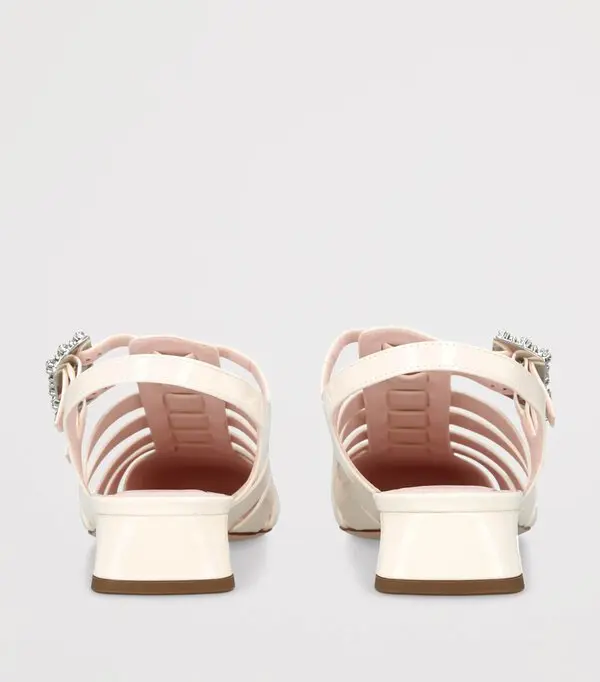 ROGER VIVIER Très Vivier Mini Leather Sandals