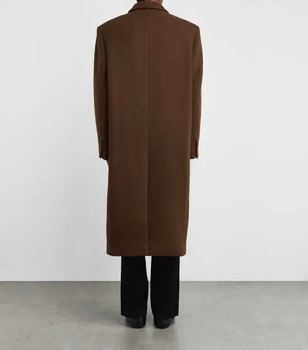 LE17SEPTEMBRE Wool-cashmere Blend Double-breasted Overcoat
