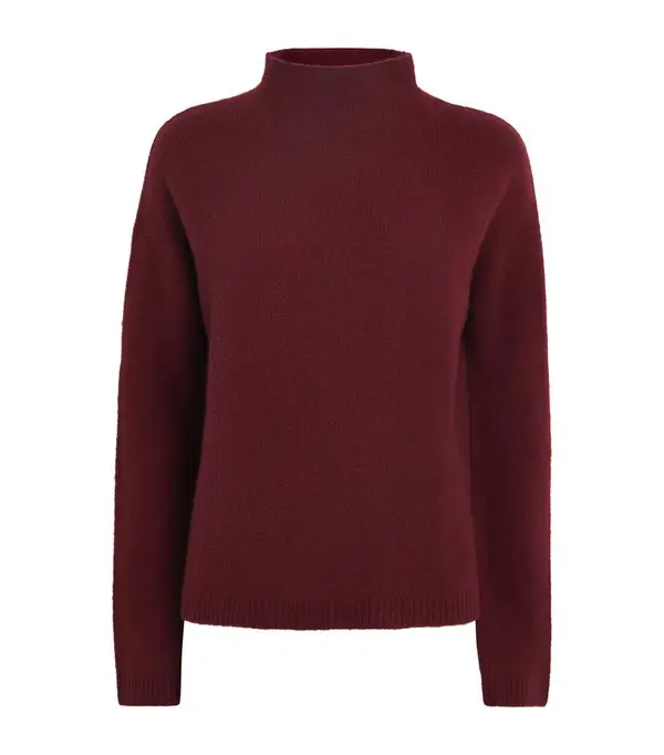 Max Mara Cashmere-blend High-neck Sweater - Red