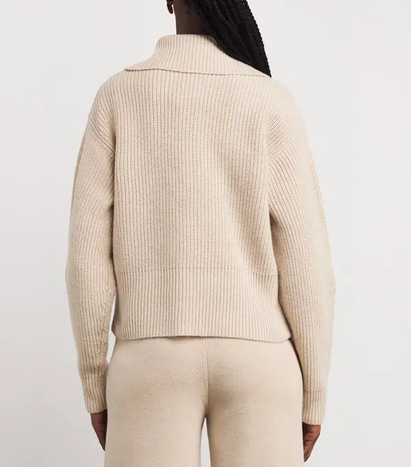 Max Mara Wool-cashmere Half-zip Sweater