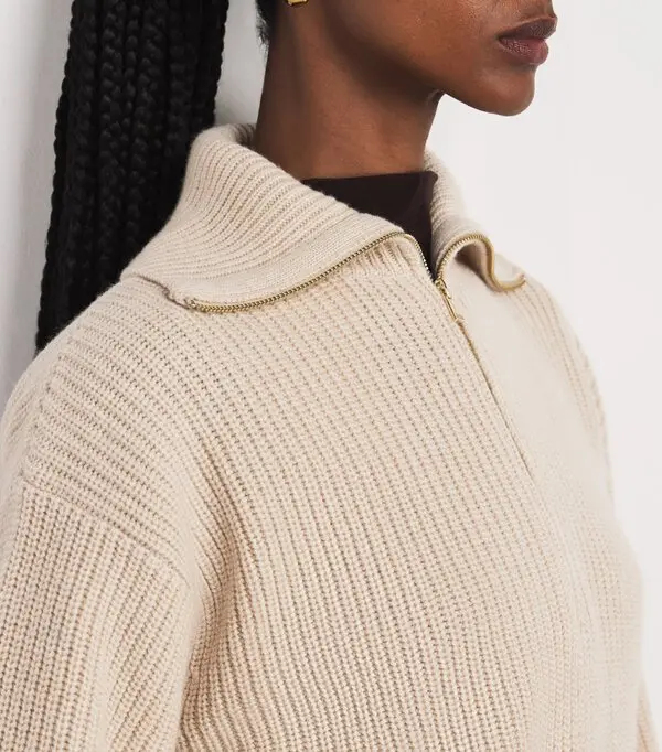 Max Mara Wool-cashmere Half-zip Sweater