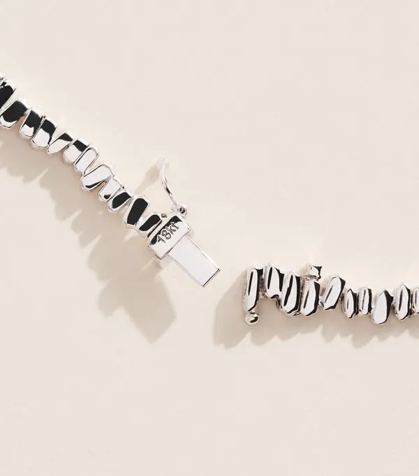 SUZANNE KALAN Gold And Sapphire Tennis Necklace