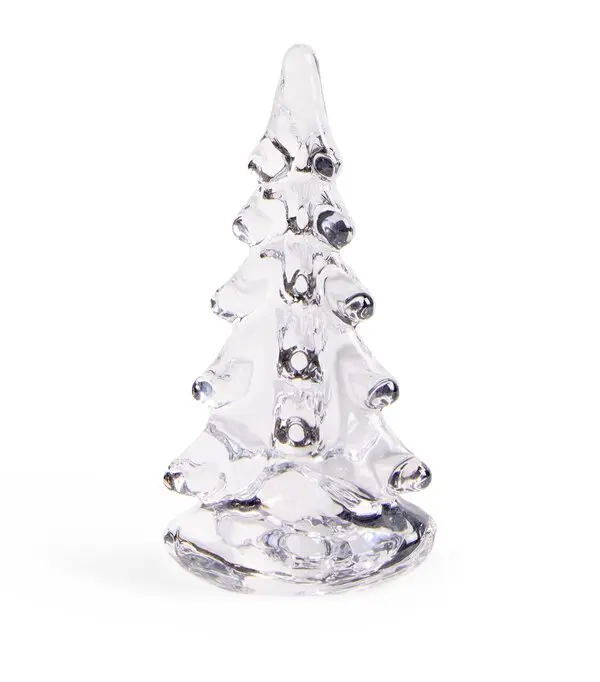 SIMON PEARCE Glass Vermont Evergreen Christmas Tree Ornament - Clear