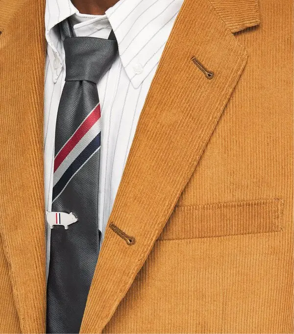 Thom Browne Sterling Pig Tie Bar